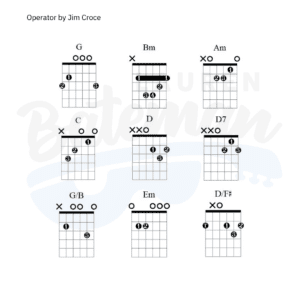 Operator Chords & Guitar Lesson by Jim Croce - Lauren Bateman Guitar