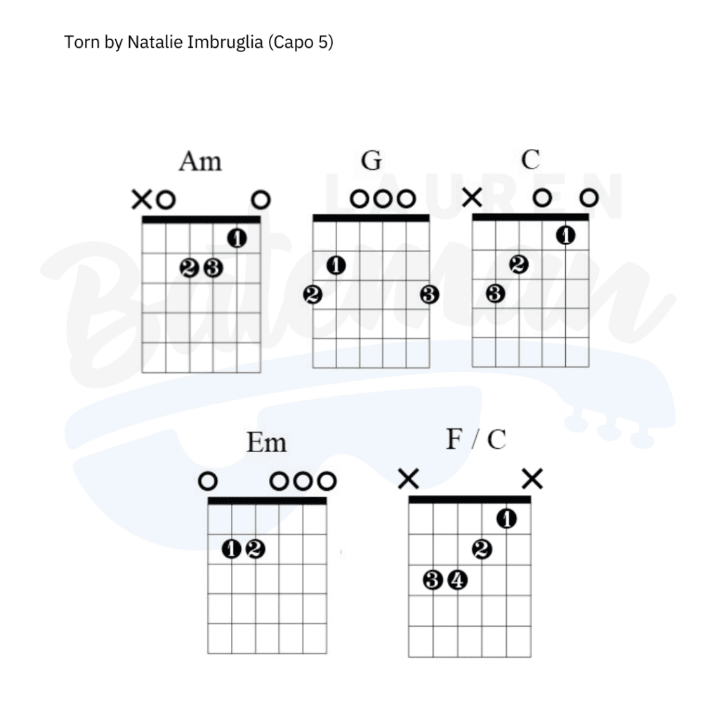 Torn Chord & Guitar Lesson by Natalie Imbruglia